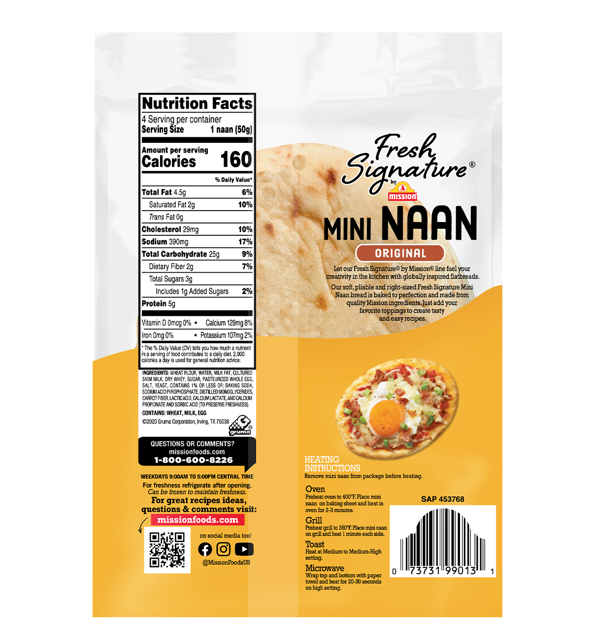 Fresh Signature Mini Naan - Mission Foods