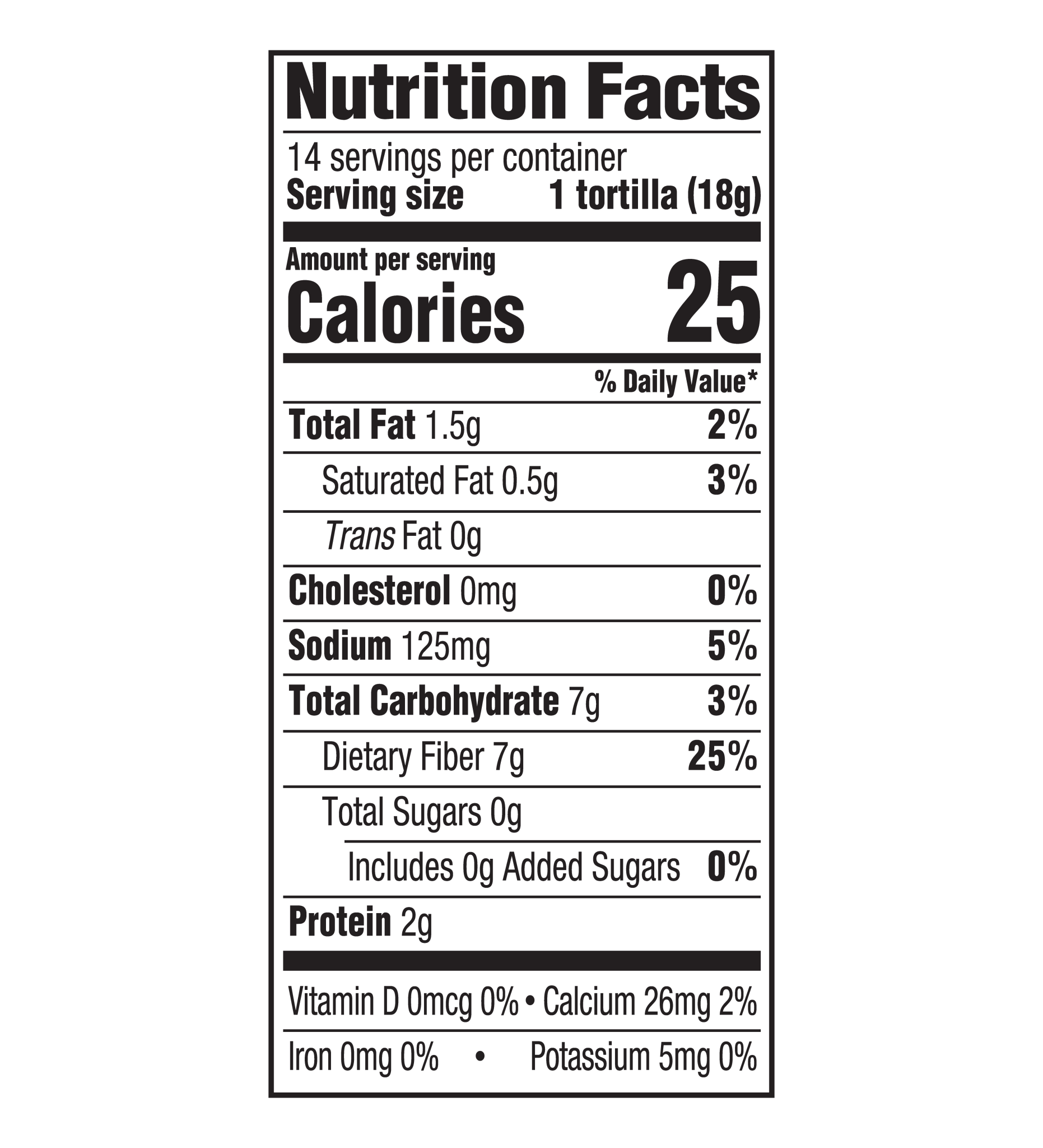Zero Net Carbs Tortillas Original - Mission Foods