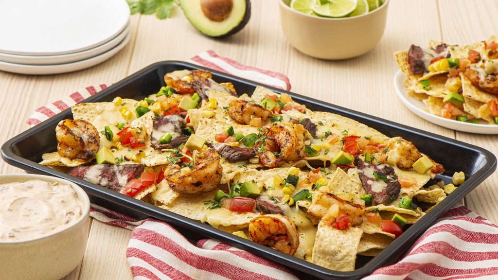 Surf and Turf Chipotle Nachos - Mission Foods