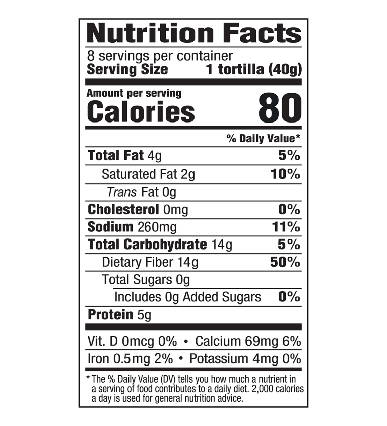 Zero Net Carbs Soft Taco Tortillas - Mission Foods